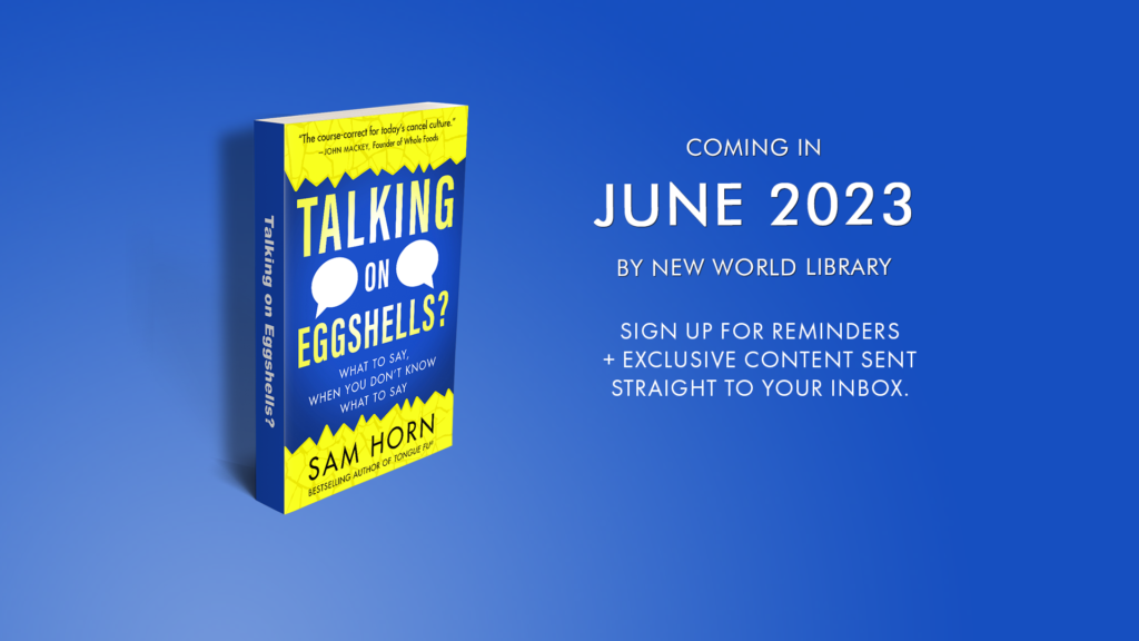 10-25-22 Talking On Eggshells Book Cover Header Image - final - Sam Horn